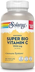 Amazon.com: Solaray Super Bio Buffered Vitamin C 1000mg, Two-Stage, Timed Release Vitamin C with ...