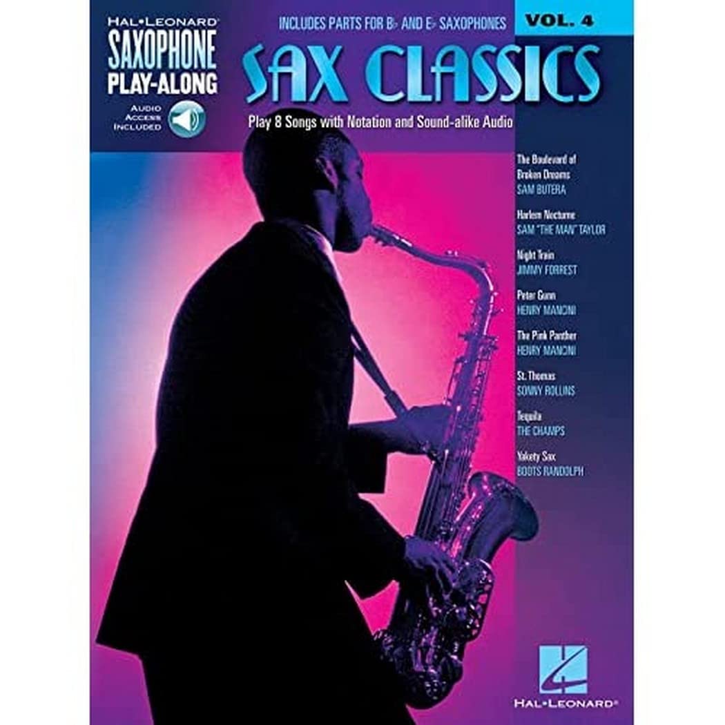 Amazon.com: Saxophone Play-Along Volume 4 Sax Classics - Book/Online ...