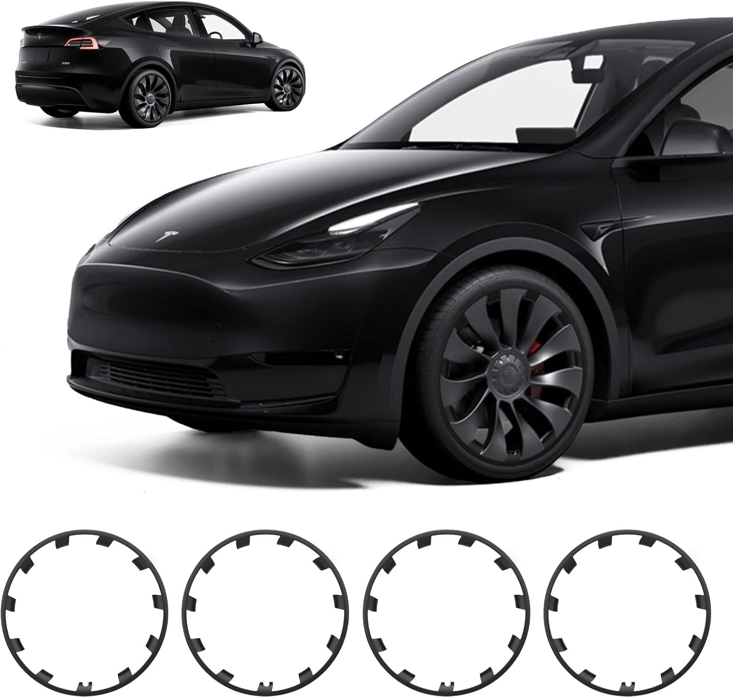 Amazon.com: BunnyBird Tesla Rim Protectors - Model Y Performance 21 ...