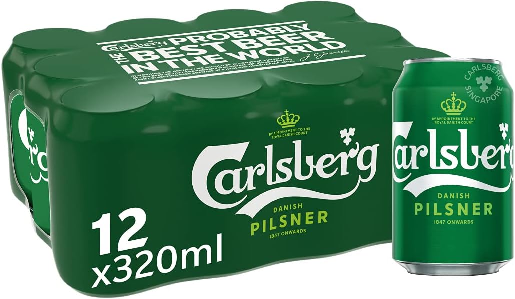 Carlsberg Green Label Can Beer, 320ml (Pack of 12) : Amazon.sg: Grocery