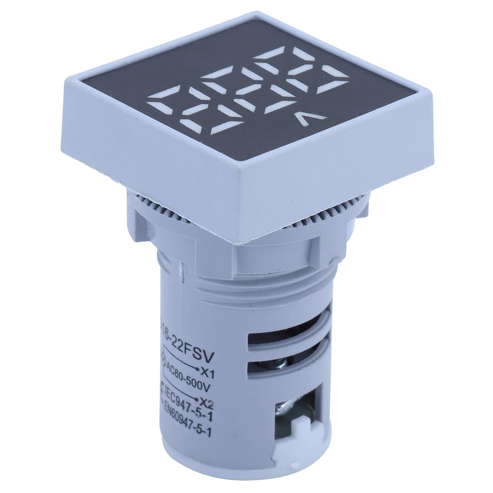 Buy Frosted Panel Digital Voltage Signal Indicator AC 60V~500V Plastic ...