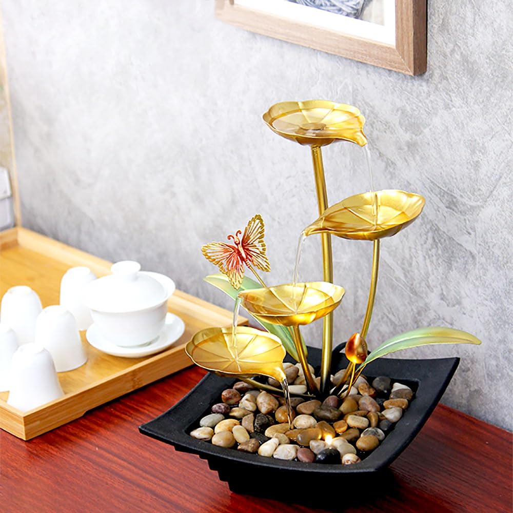 Snapklik.com : Waterfall Fountain Indoor,3 Tier Metal Waterfall ...