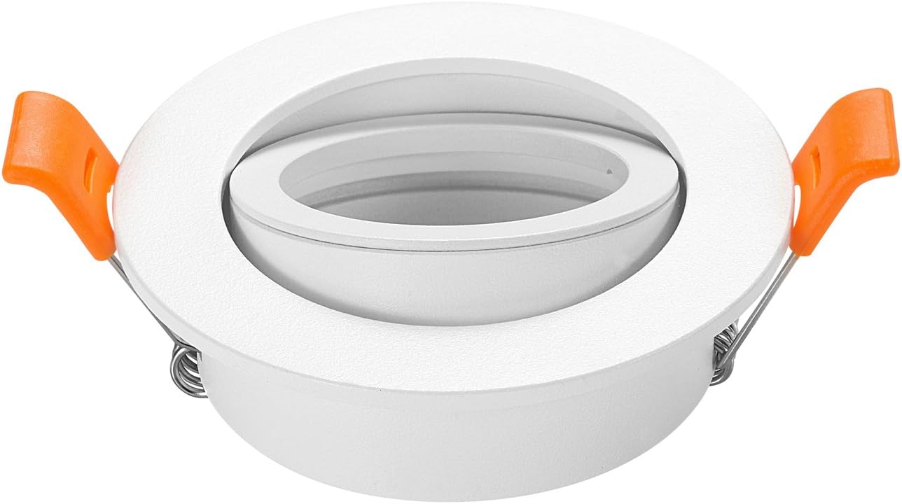 Pack of 2 LED Ceiling Light Frame Round Fixture Holders Adjustable ...