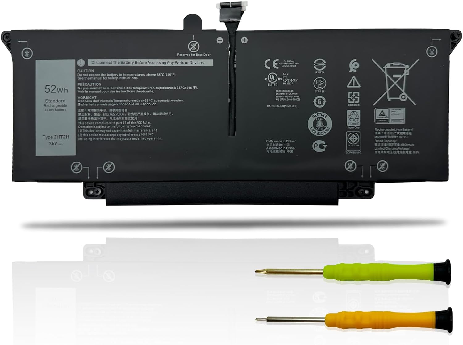 Amazon.com: UGXKNAE JHT2H Laptop Battery Compatible with Dell Latitude ...