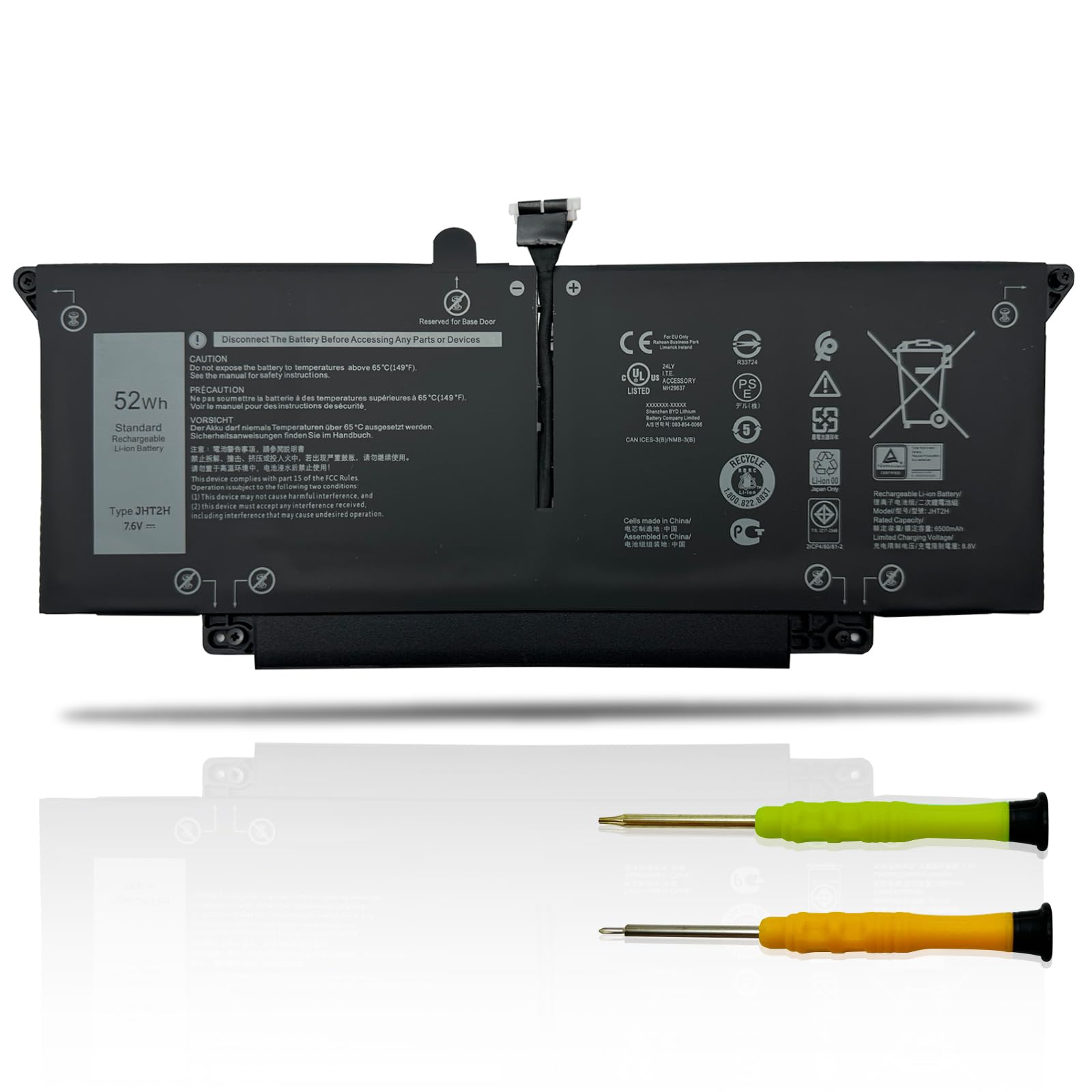 Amazon.com: UGXKNAE JHT2H Laptop Battery Compatible with Dell Latitude ...