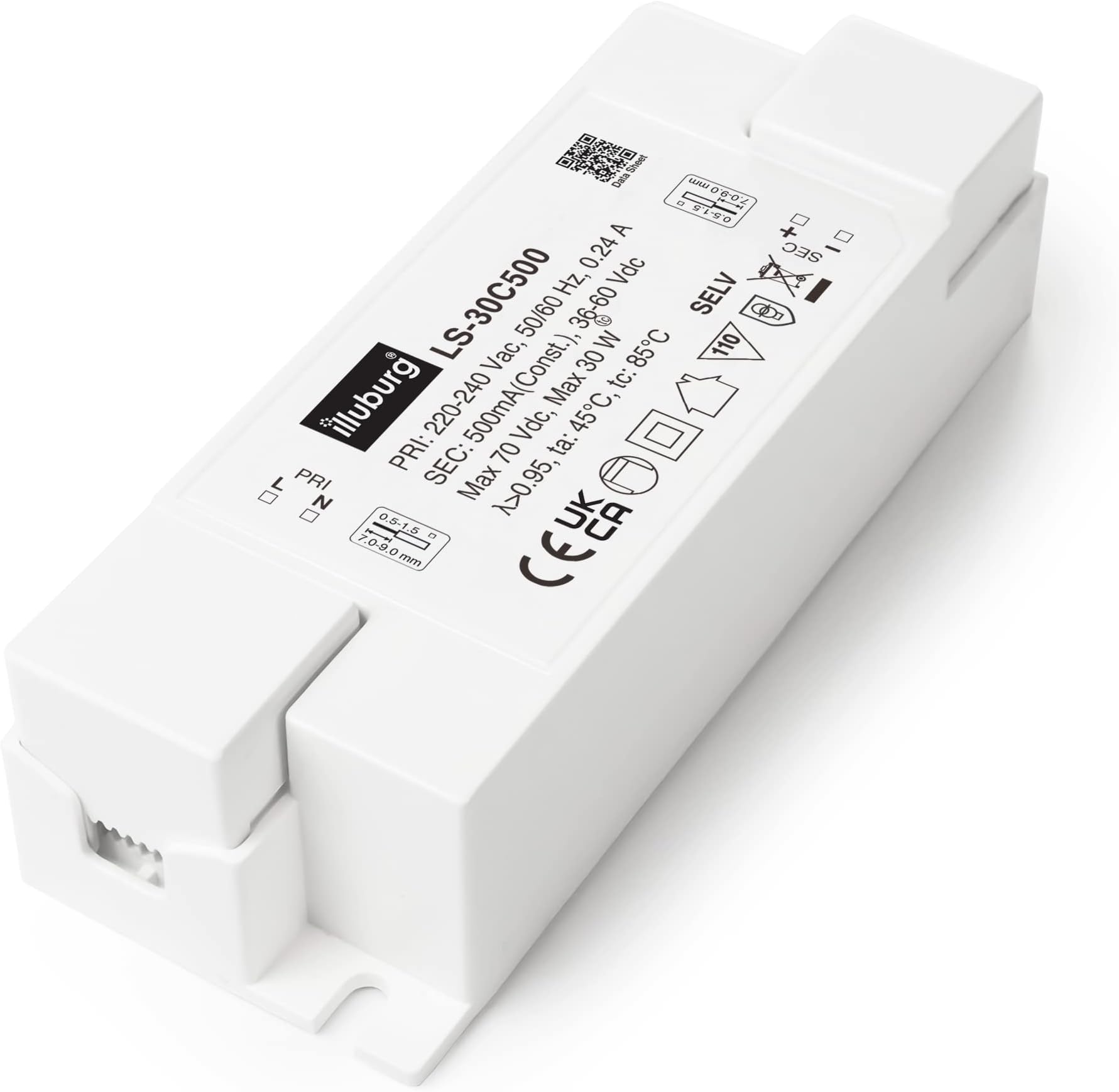 VIG LED Driver K24-20T500 26-44V 500mA 22W Treiber Trafo Transformator ...