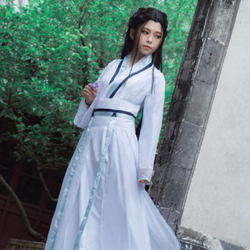 Women's White Snake Hanfu Outfit Traditional Chinese Dress Ancient ...