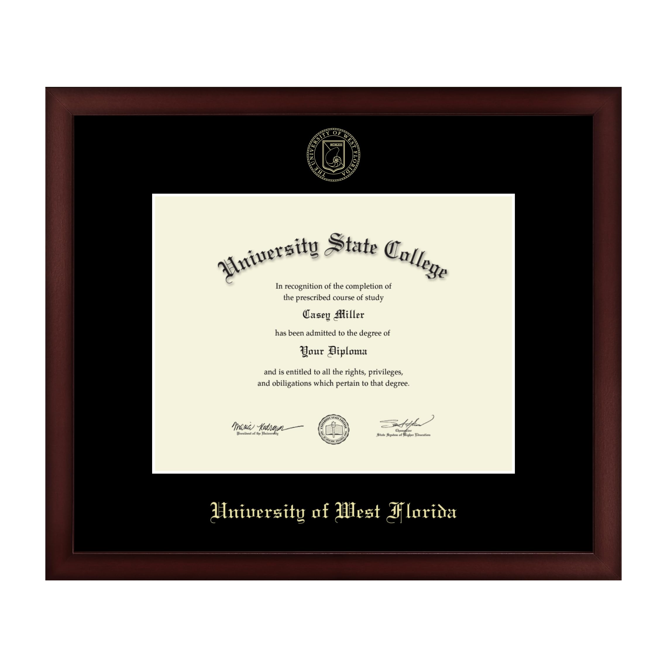 College Diplomas Univ Of West Florida University Of West Florida