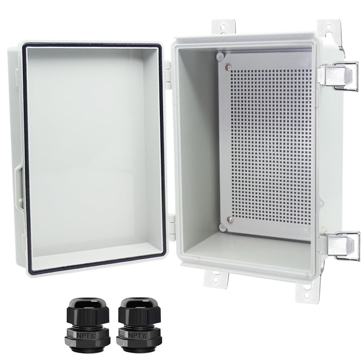 Snapklik.com : Otdorpatio Junction Box, Hinged Cover Stainless Steel ...