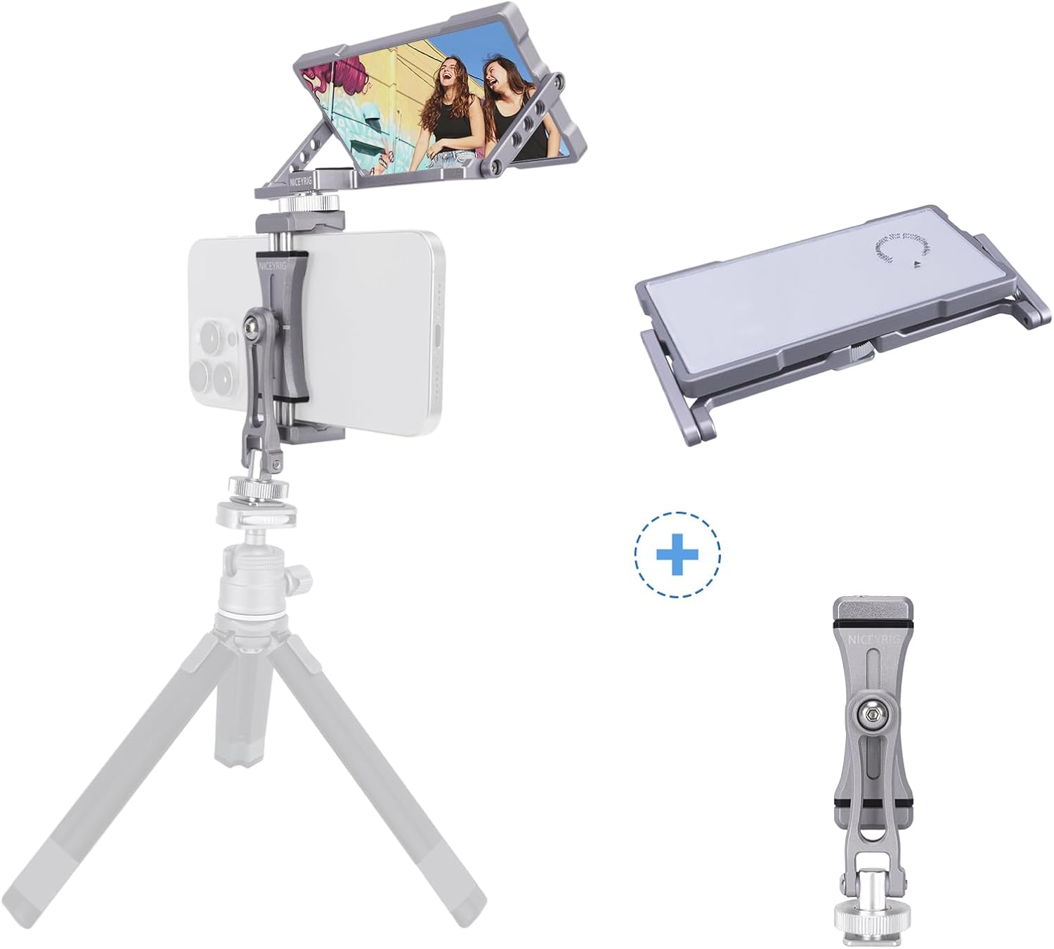 Amazon.com: NICEYRIG Smartphone Vlog Selfie Mirror Kit with Tripod ...