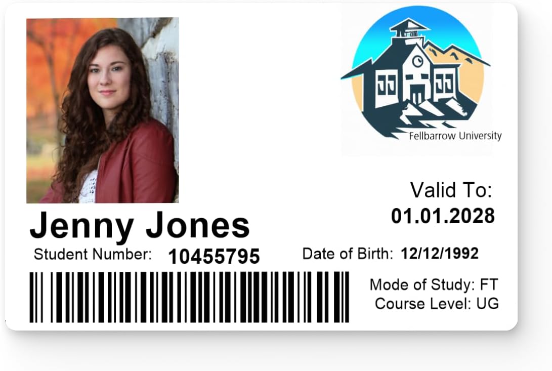 University Cosplay Student ID Card with Magnetic and Signature Strip ...
