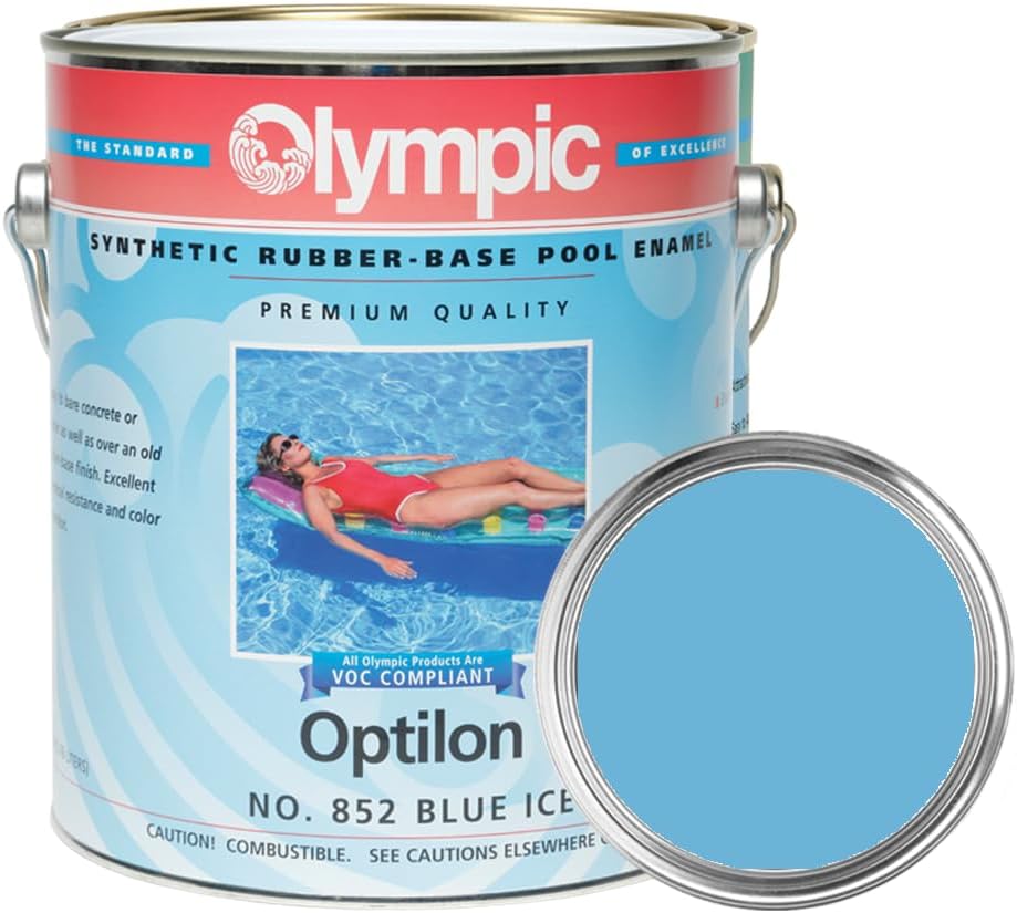 Amazon.com: WOOLSEY Synthetic Rubber Pool Paint (White, 1 Gallon ...