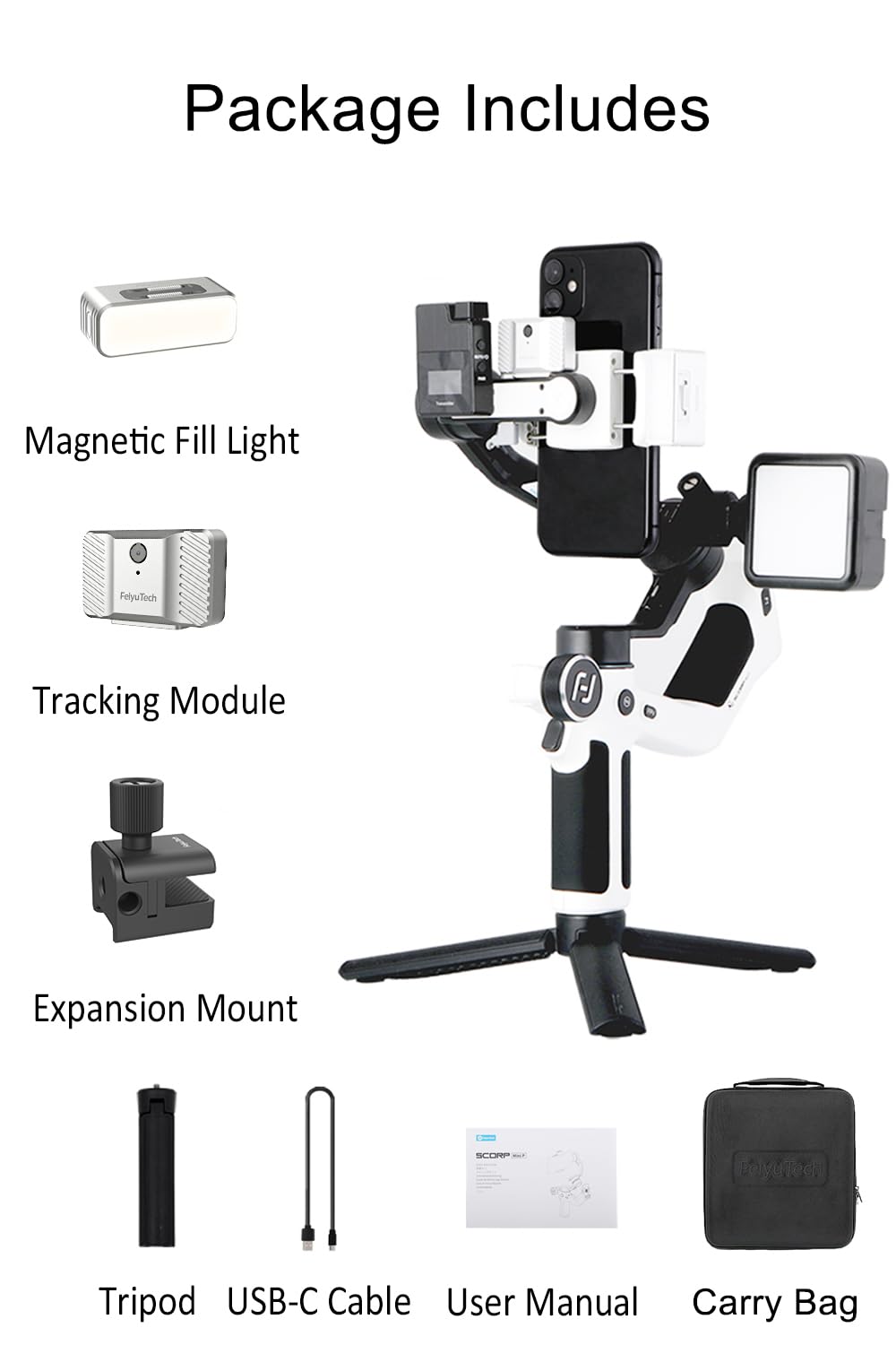 FeiyuTech Scorp Mini 3 Gimbal FeiyuTech Scorp Mini 3 Smartphone Gimbal ...