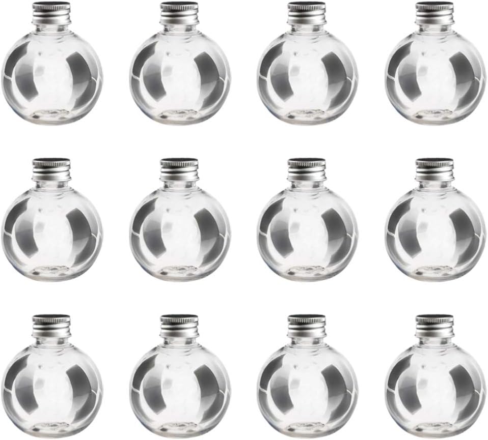 25PCS Small Plastic Round Bulbs 150 ML Bottles Multipurpose Round Bulb ...