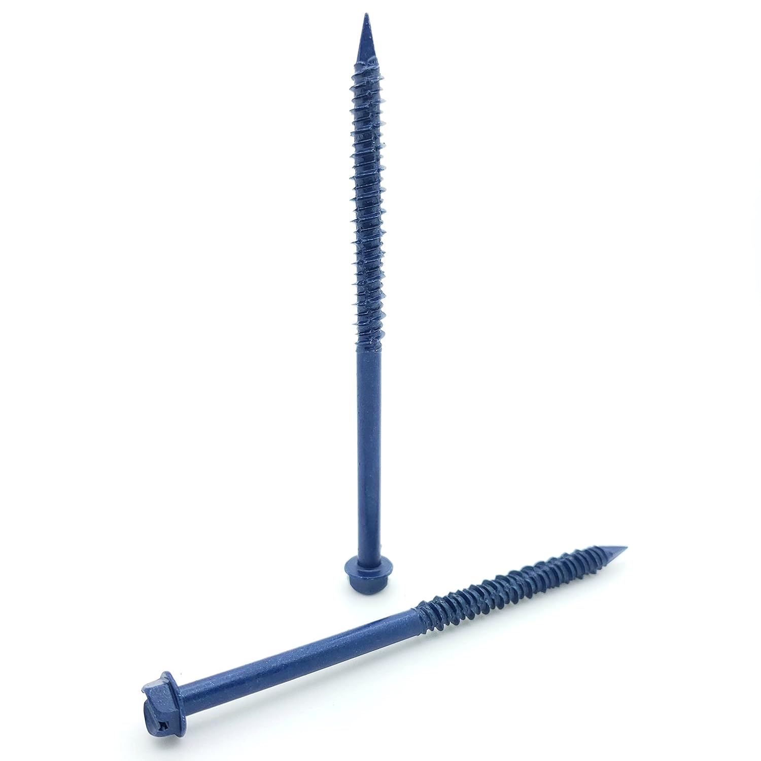 100 Qty 1/4" x 4" Hex Head Diamond Tip Concrete Screws to Anchor ...