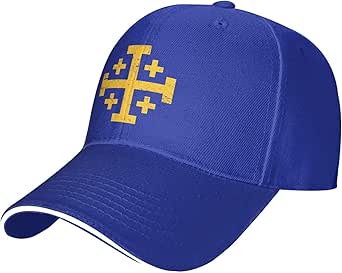 Crusader Cross of Jerusalem Baseball Cap Men Women - Duck Tongue ...
