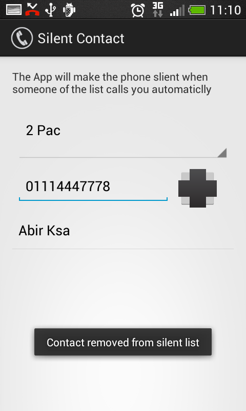 Silent contacts - App on Amazon Appstore