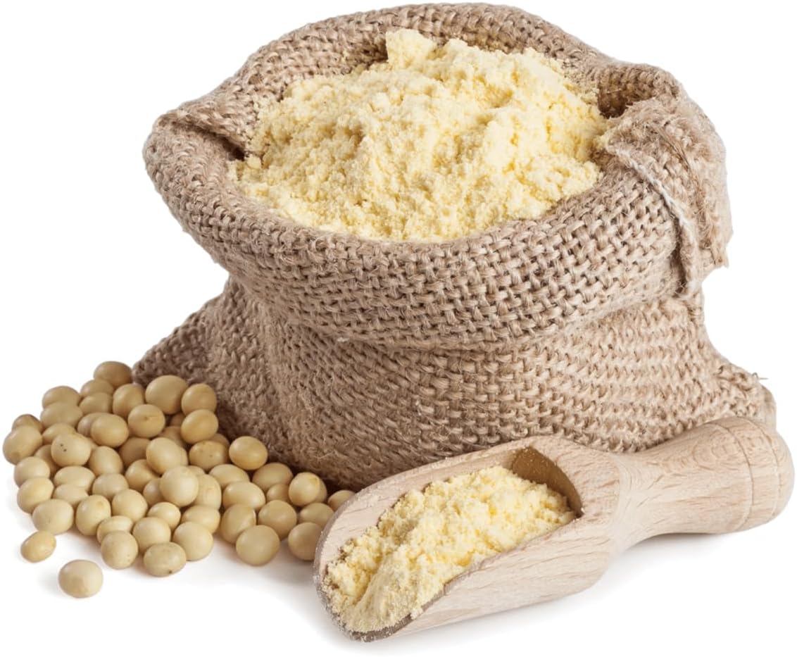 Amazon.com : DEFATTED Soy Flour 4 Pounds Bulk Bag-Made in USA : Grocery ...