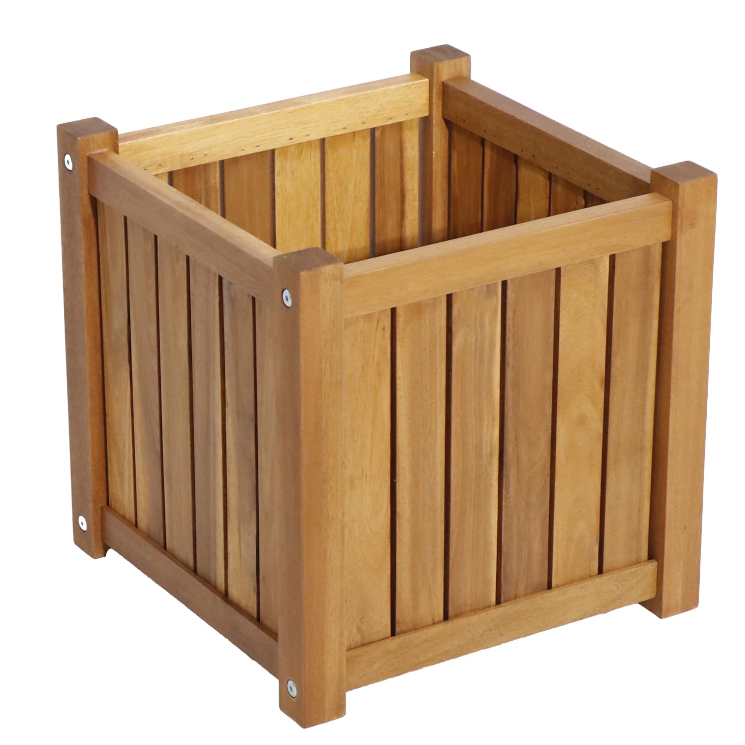 Amazon.com : VICTORY RELAX Acacia Wood Planter Box, Durable Square ...