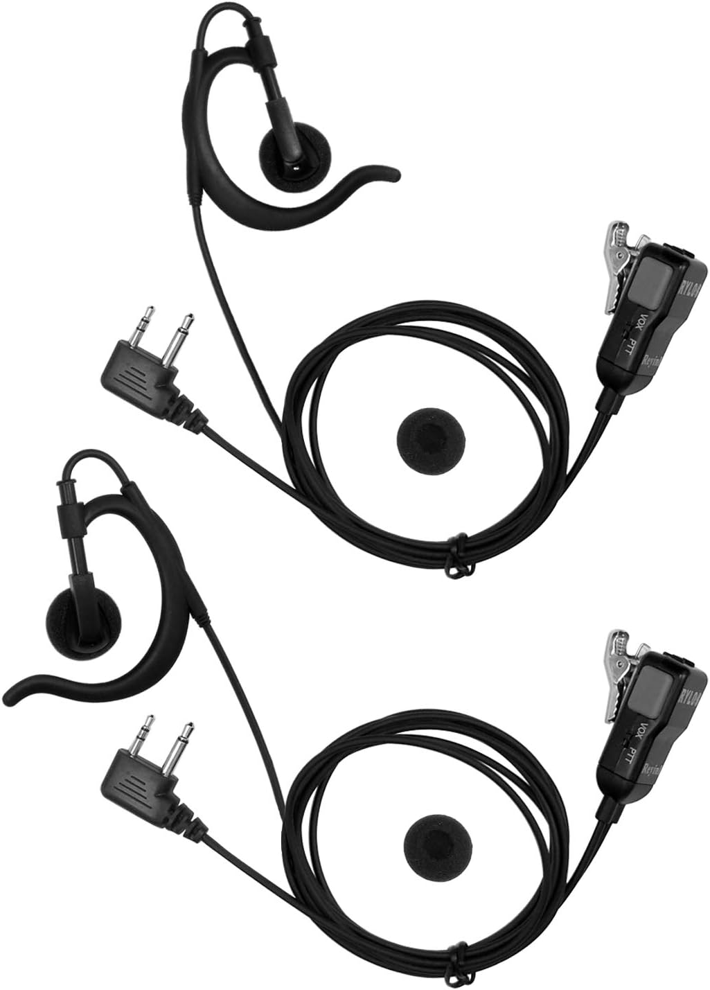 Amazon.com: Reyinl Two-Way Radio Earpiece Compatible Midland Ear-Clip ...
