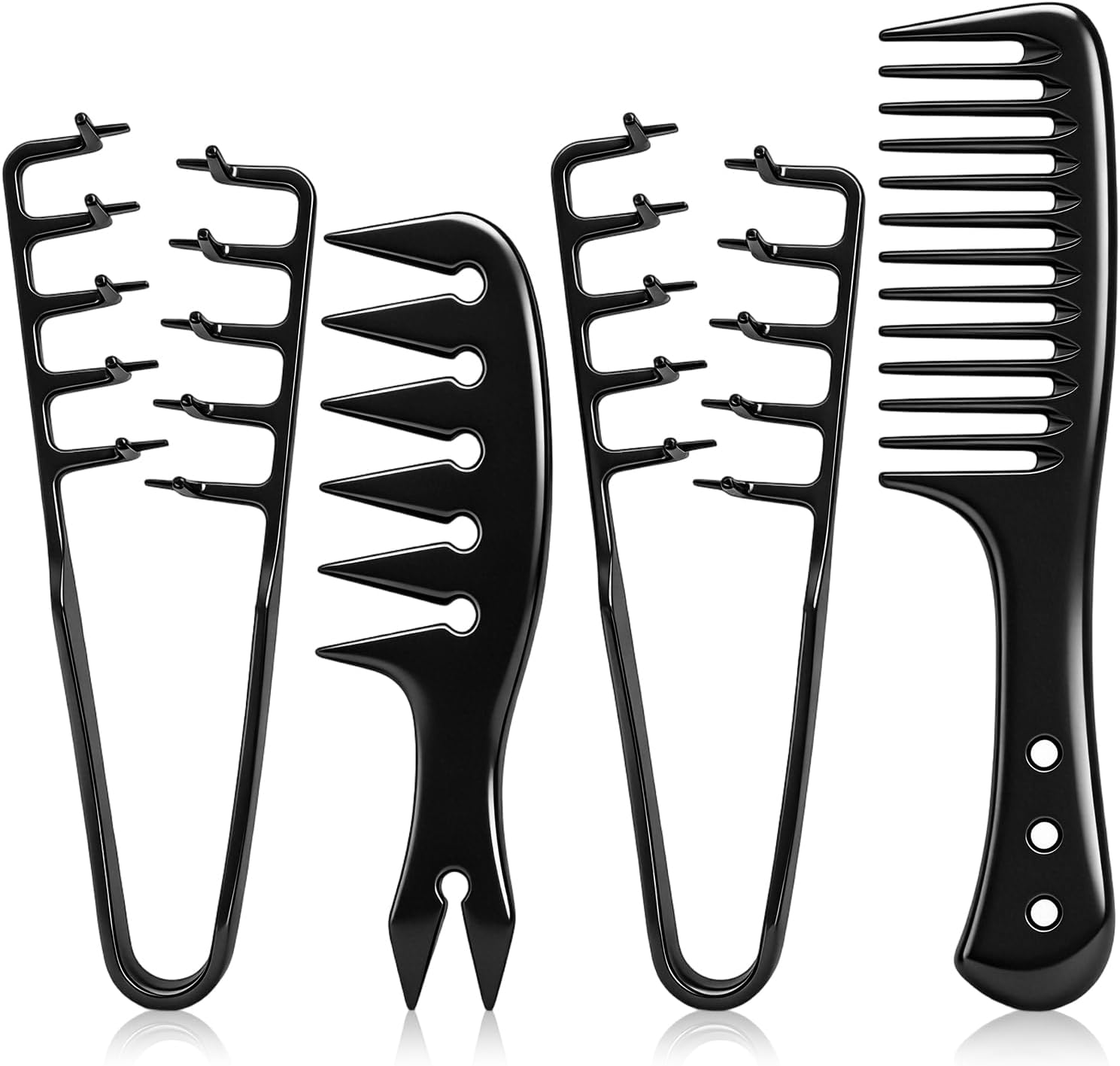 HEYMKGO Texture Comb Men, Mens Comb for Curls, 4Pcs Mens Styling Comb ...
