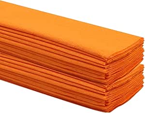 Amazon.com: Crepe Paper Folds (20 Sheets) - 20 Inches Wide by 3.2 Feet ...