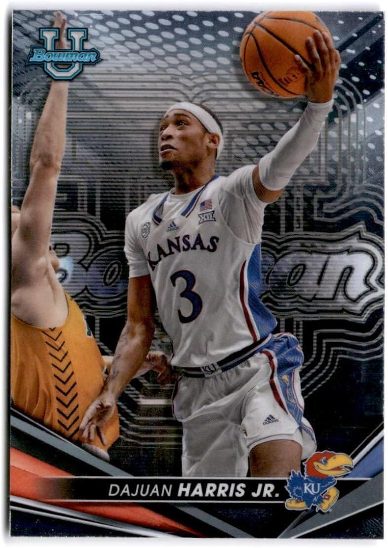 Amazon.com: 2022-23 Bowman University Best #33 Dajuan Harris Jr. Kansas ...
