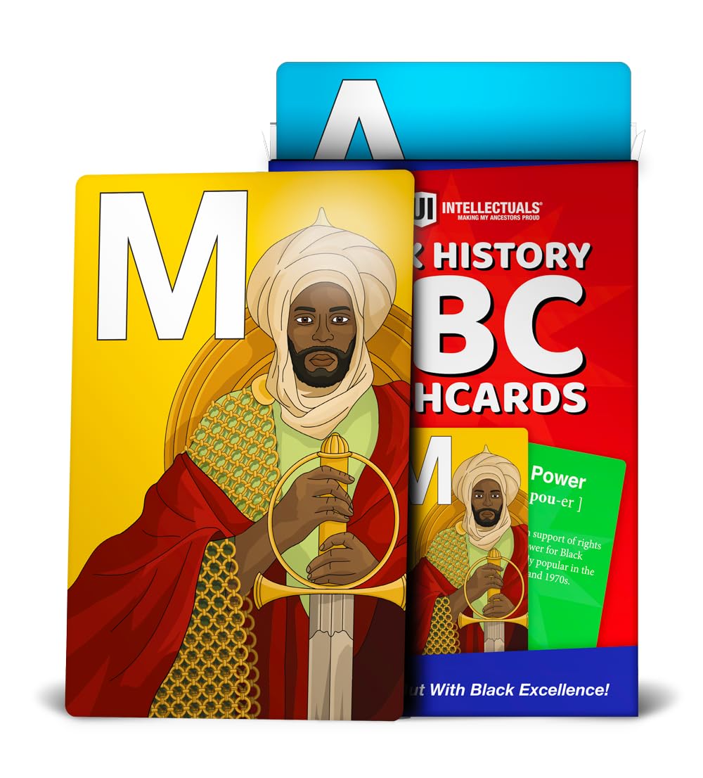 Amazon.com: Black History Flash Cards - 26 Pieces Double-Sided ABC ...