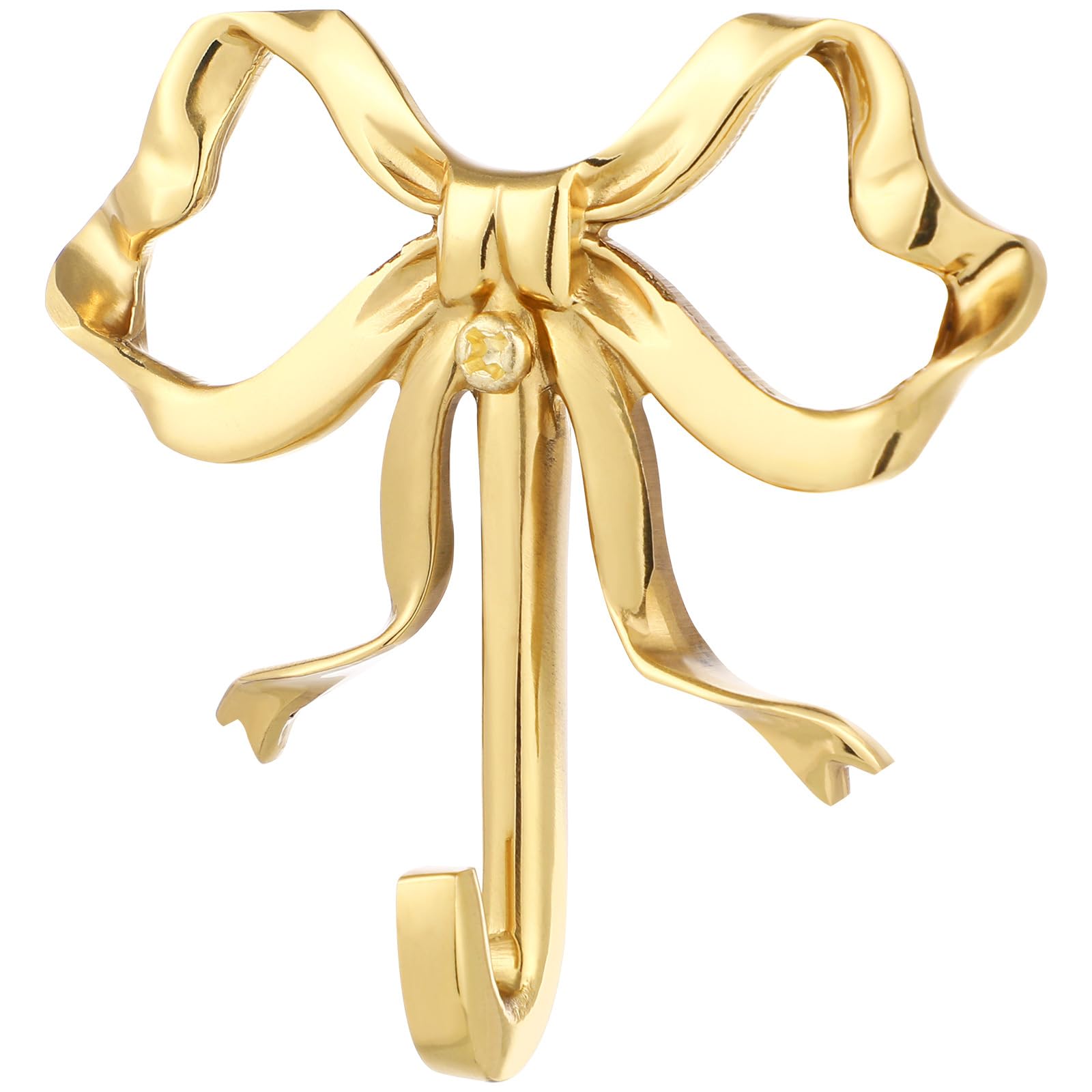 Amazon.com: MAGICLULU Gold Coat Hook Bow Wall Hooks Brass Hanging Hook ...