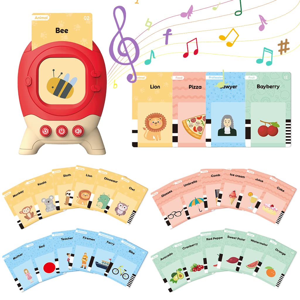Buy PATPAT® Talking Flash Cards Learning Toys, English Words Learning ...