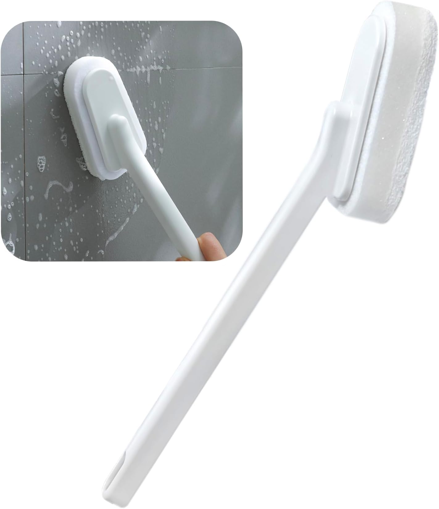 Amazon.com: Long Handle Sponge Brush Toilet Brushes Sponge Scouring ...