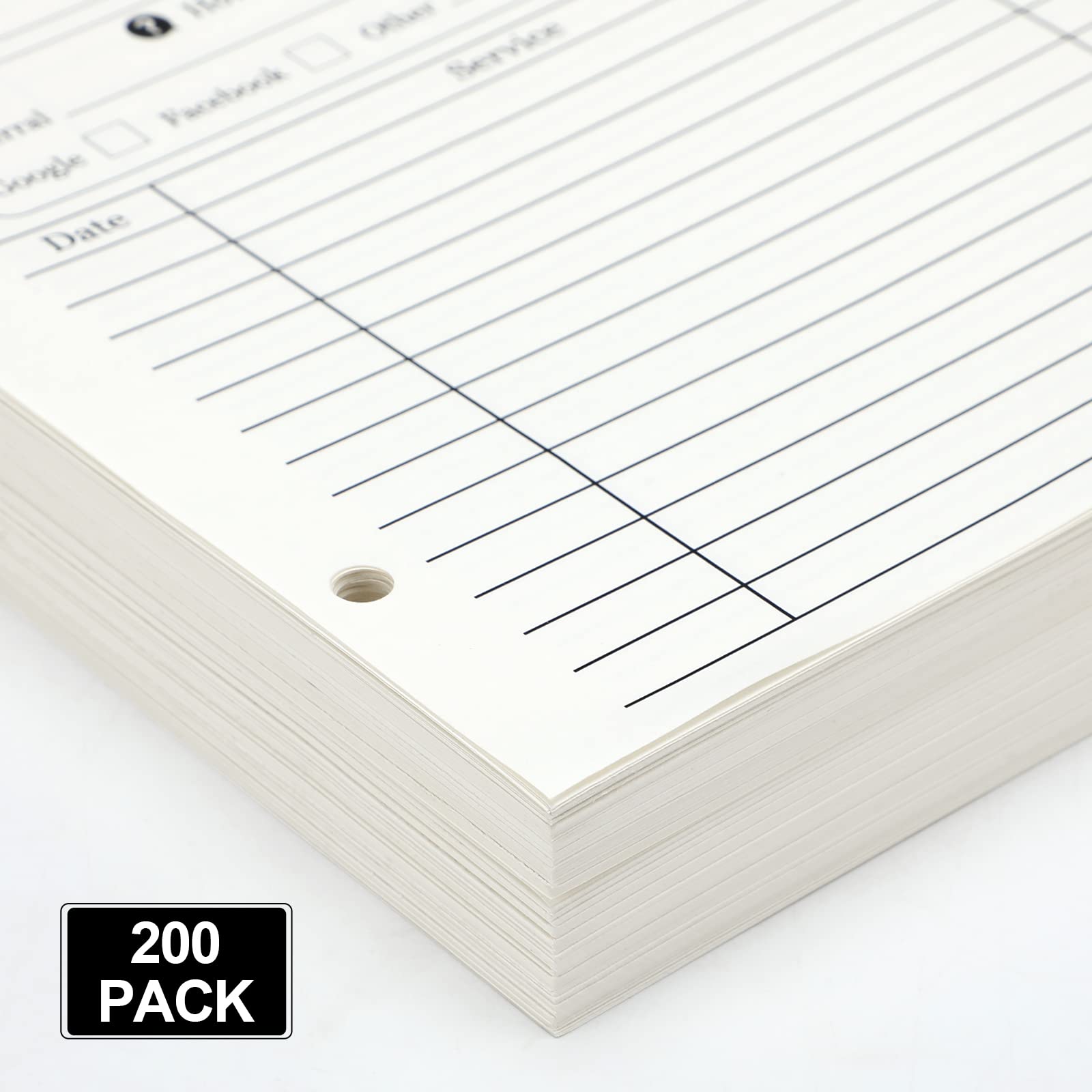 Laundry Room Small Business Client Profile Cards - 100 Pack Of 5.5x8.5 ...