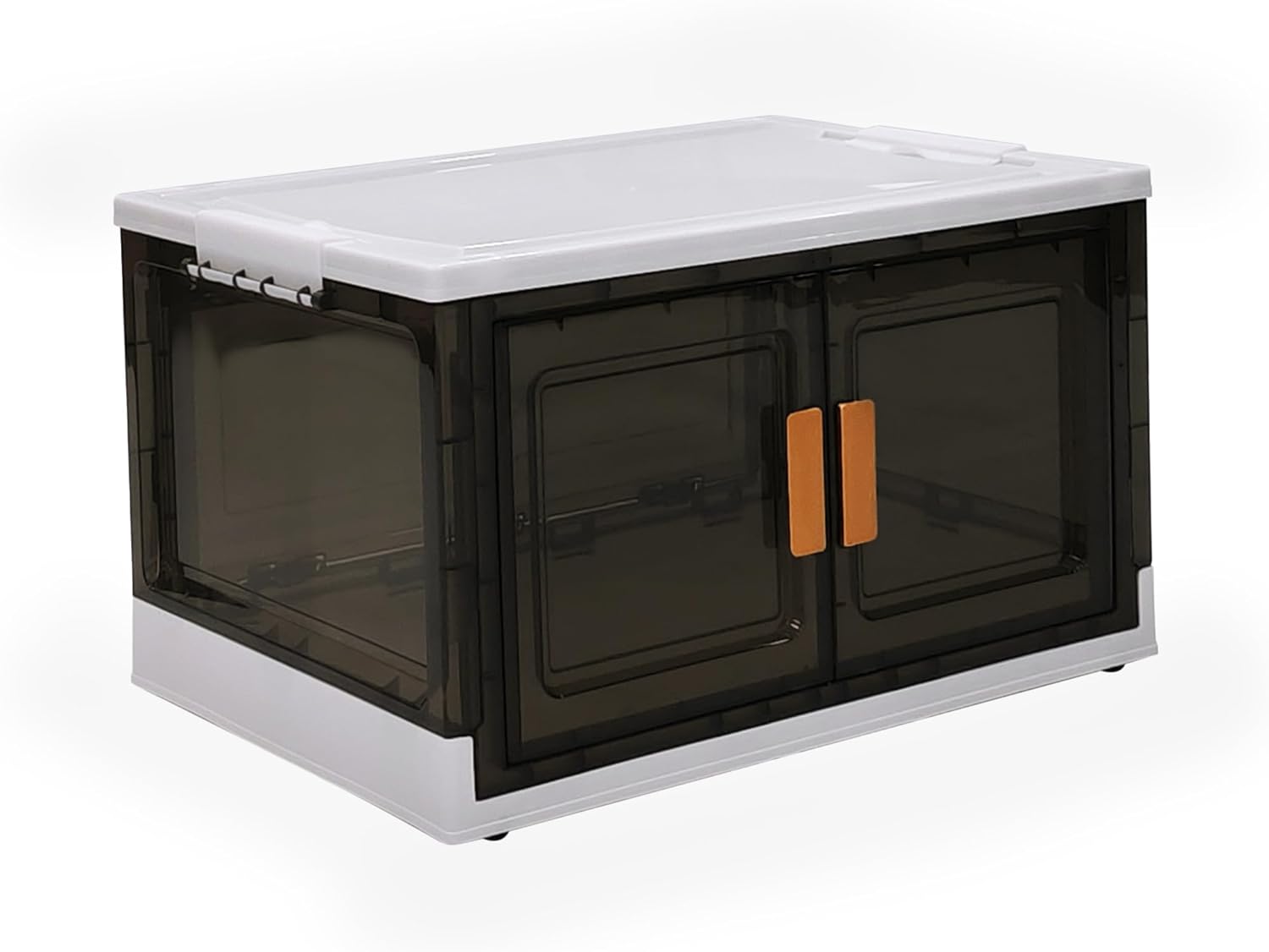 Vertical Box 86L Plastic Storage Cabinet with Wheels, Stackable and ...