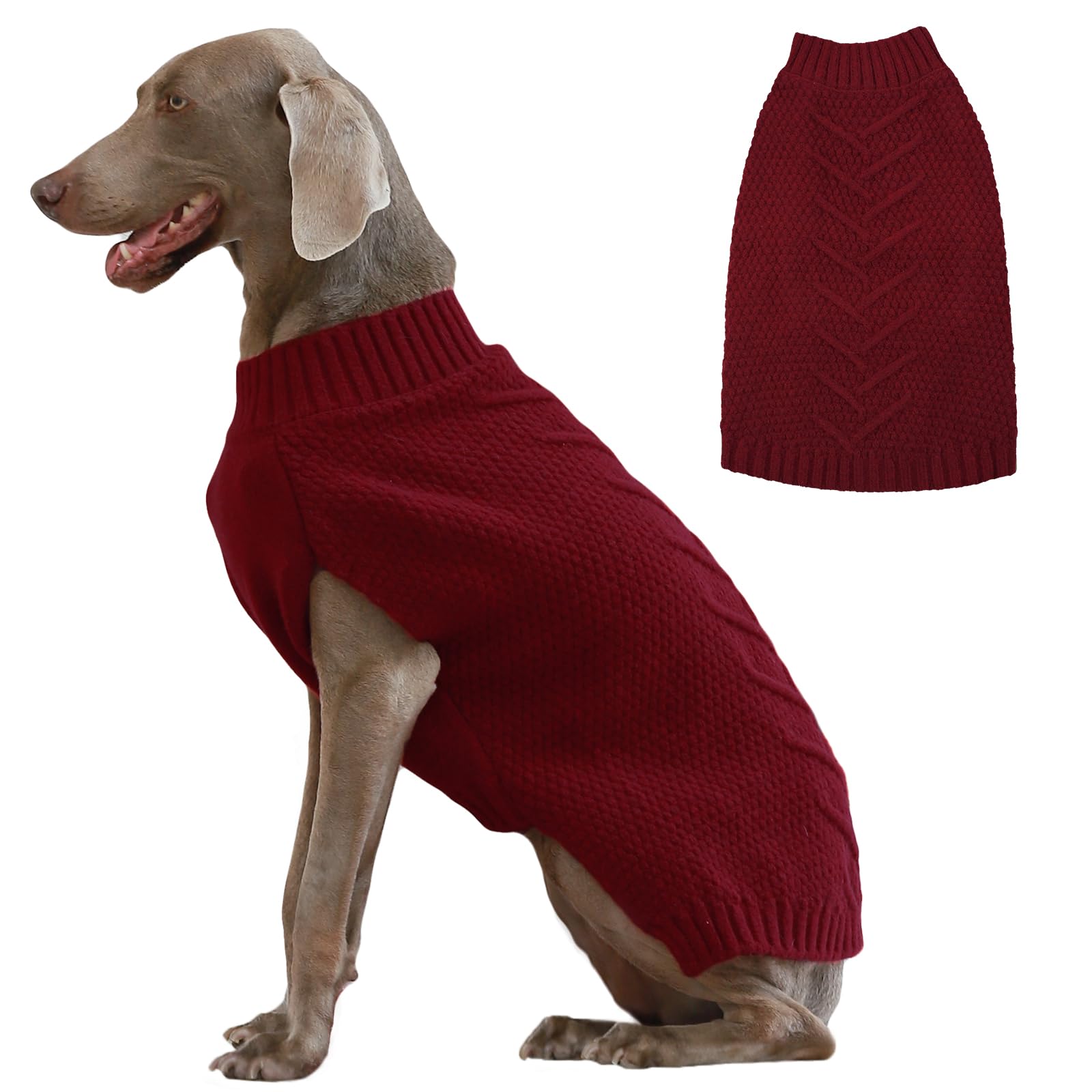 Amazon.com : IECOii Dog Sweaters for Large Dogs,XXL Dog Sweater Warm ...