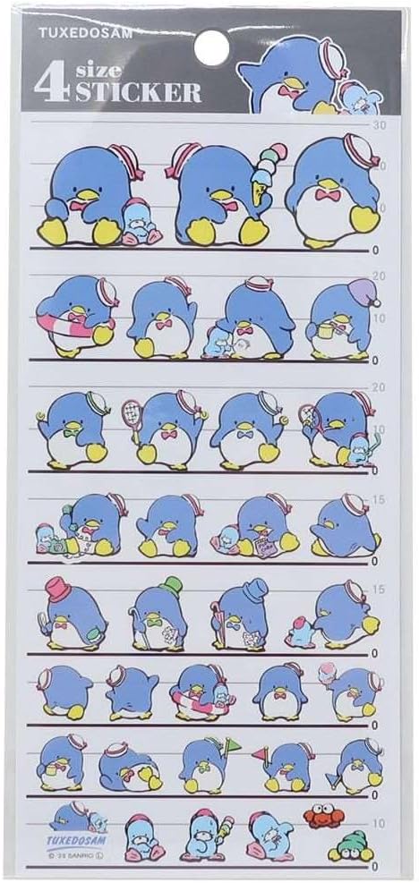 Amazon.com: Tuxedo Thumb [Sticker Sheet] 4 Size Sticker 4 Size Sticker ...