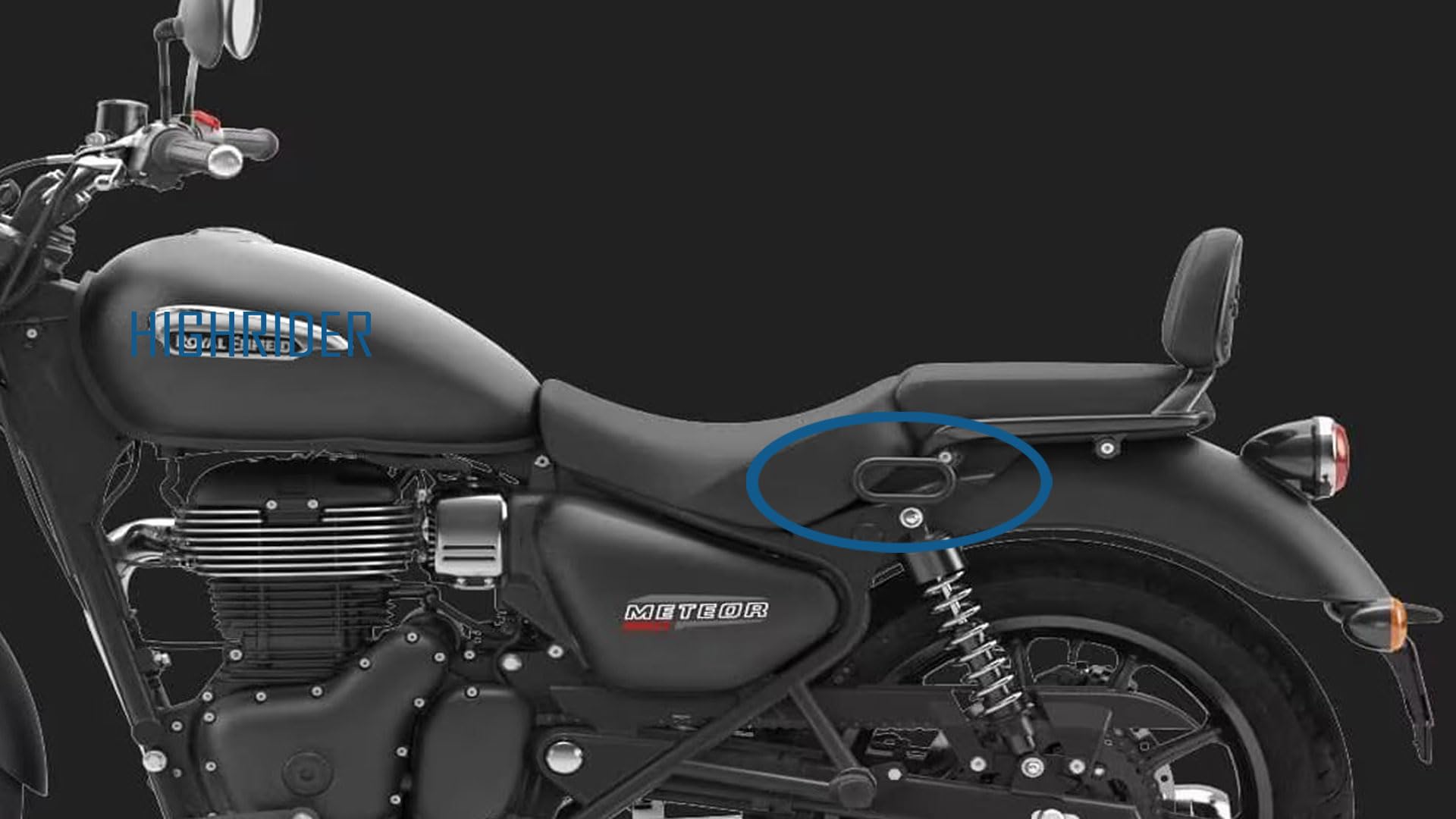 Metal Highrider- Bike Pillion Holder Hook/Ladies Handle Compatiable For ...