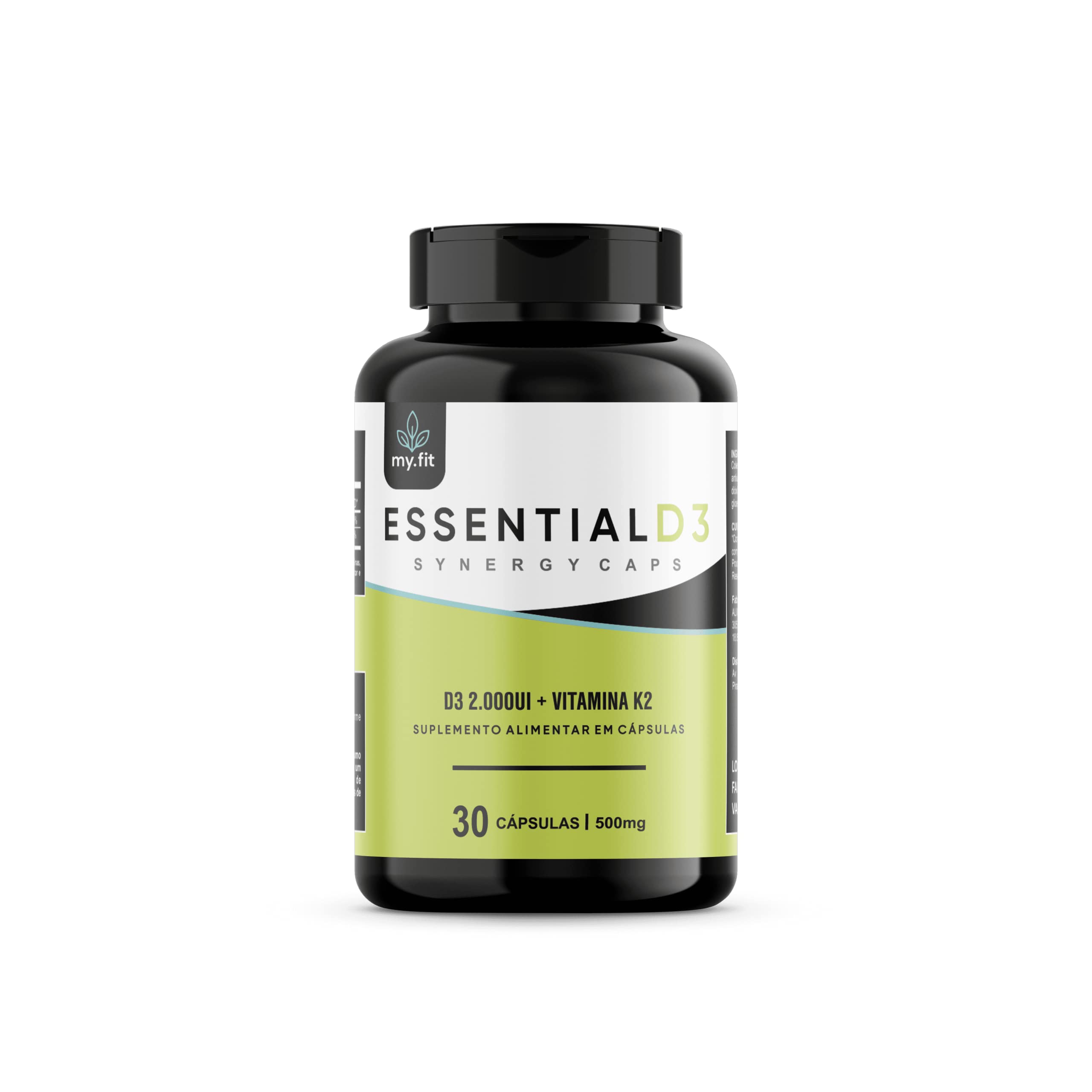 Essential D3 - Vitamina D (2000UI) + K2 (65 mcg) - Cápsulas Sinérgicas ...