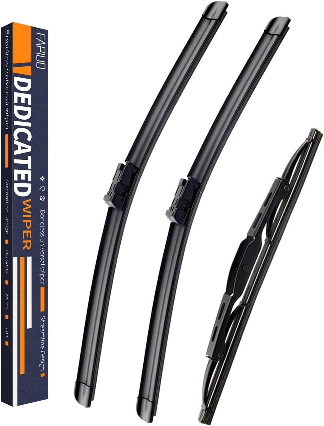 Amazon.com: HODEE 3 Wipers 24"+17"+13" Front Wiper Blades Replacement ...