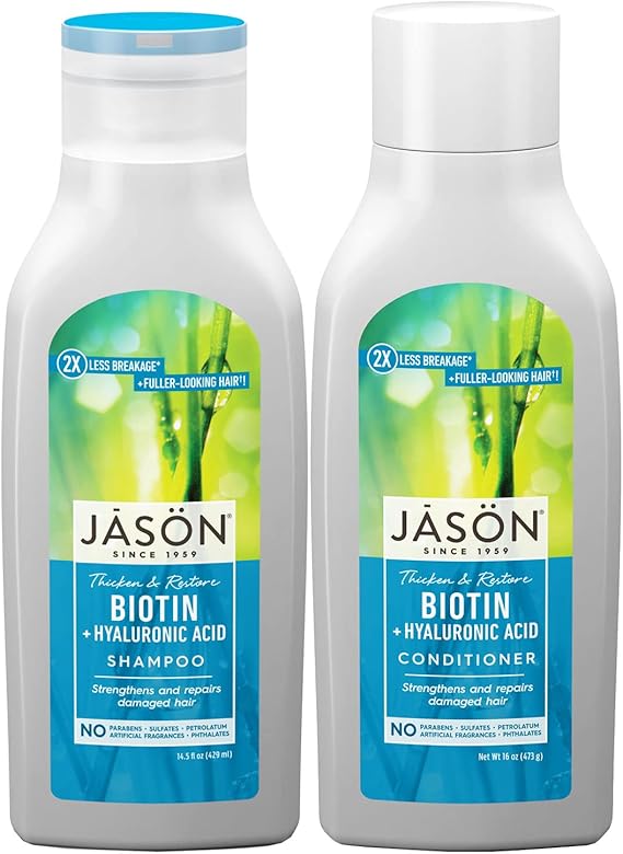 Jason Natural Biotin Shampoo & Conditioner : Amazon.co.uk: Beauty