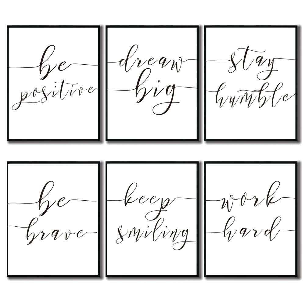 Amazon.com: Positive Quotes Wall Art for Living Room Office ...