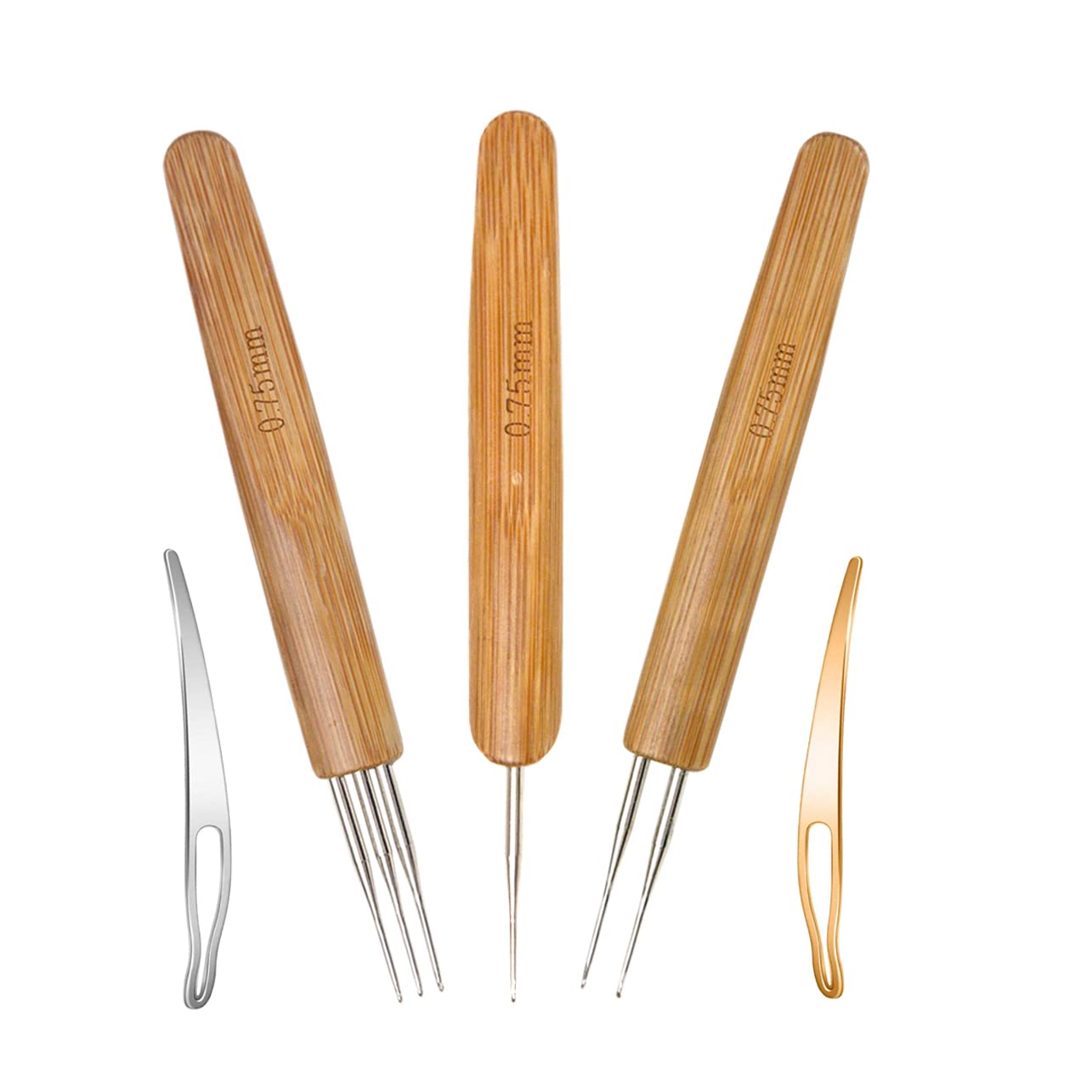 Snapklik.com : 5 Pieces Dreadlock Crochet Hook Tool Kit Braid Hair ...