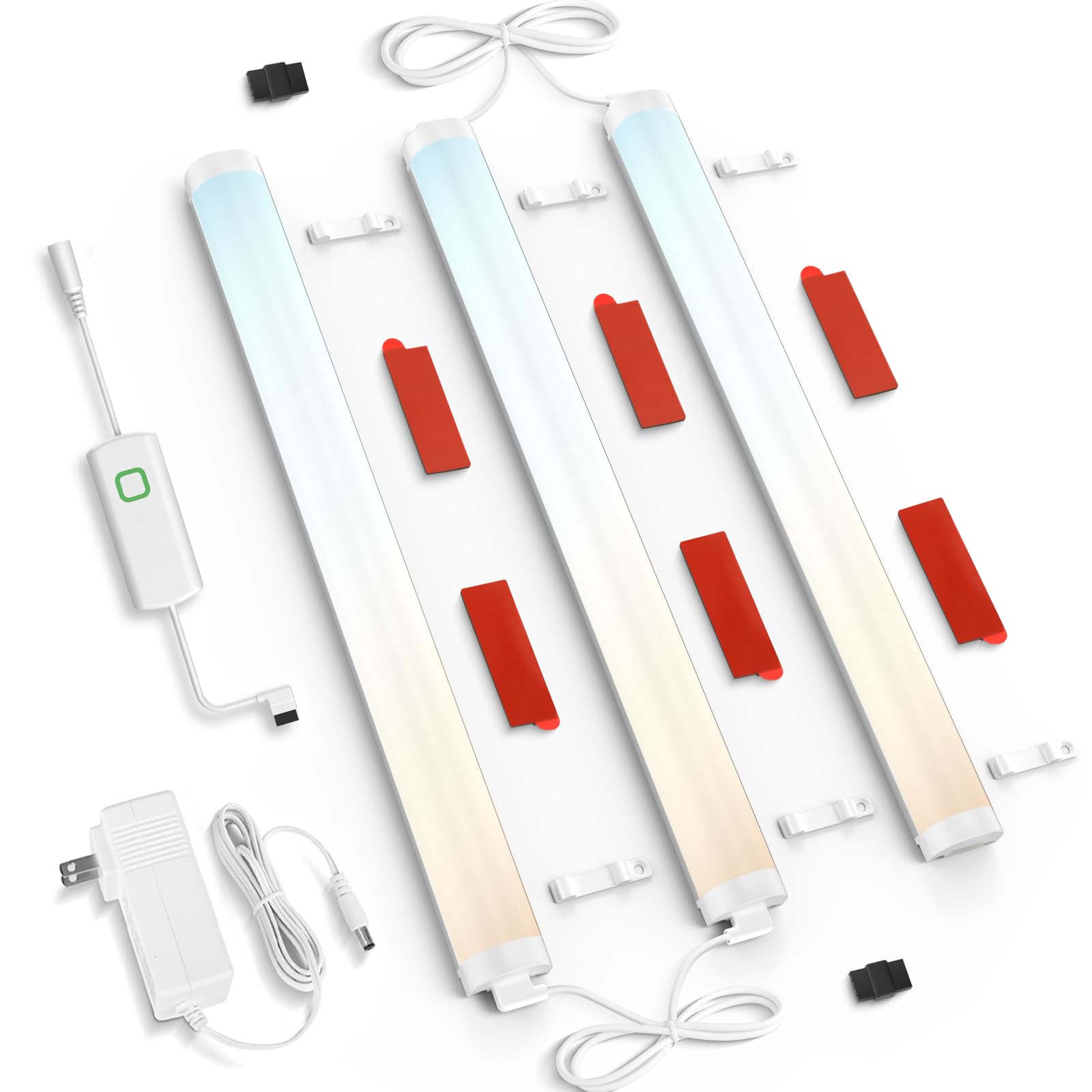 MYPLUS LED Under Cabinet Lighting Kit, 3-Pack 12 Inch Under Counter ...