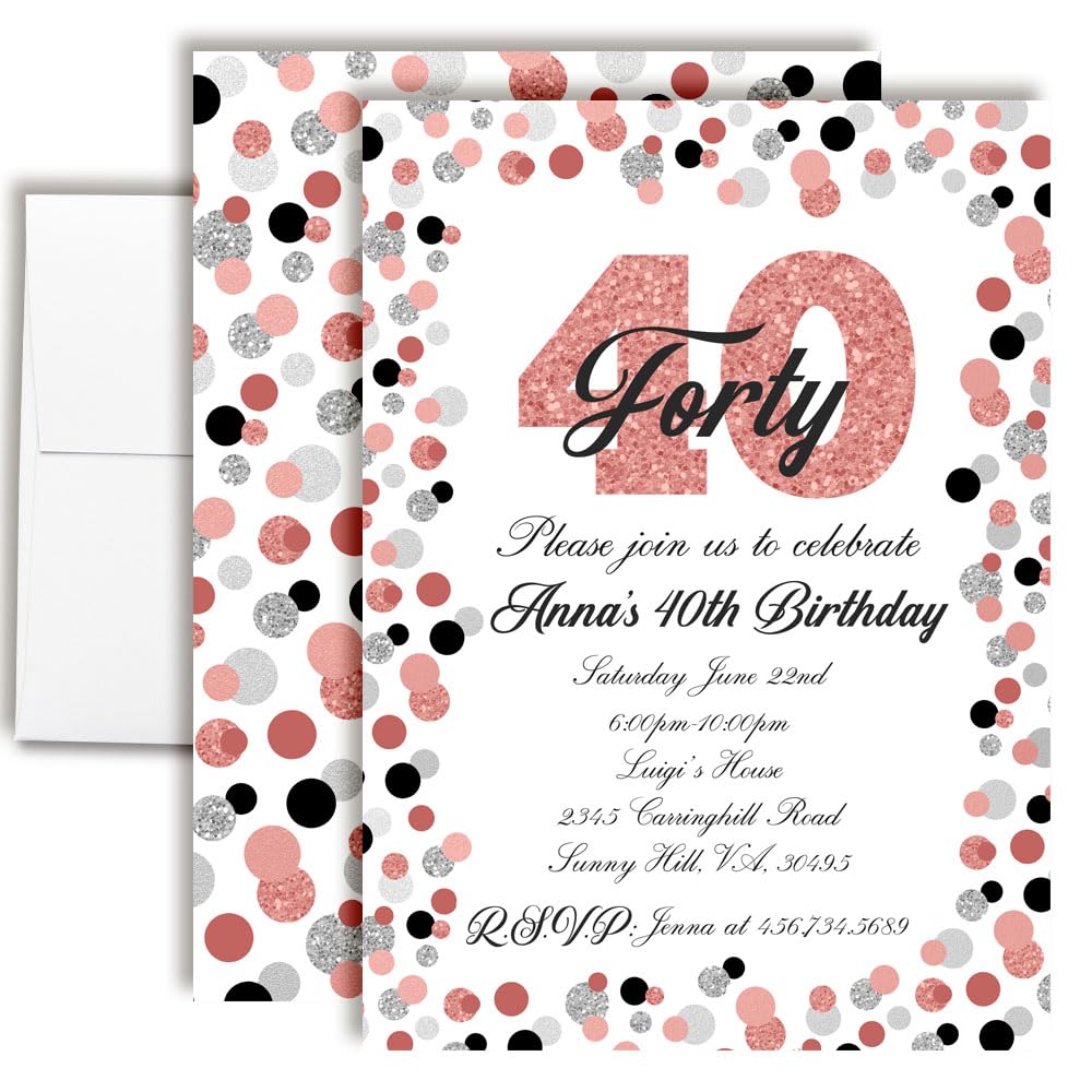 40th Birthday Invitation Examples 40 And Fabulous 40th Birthday