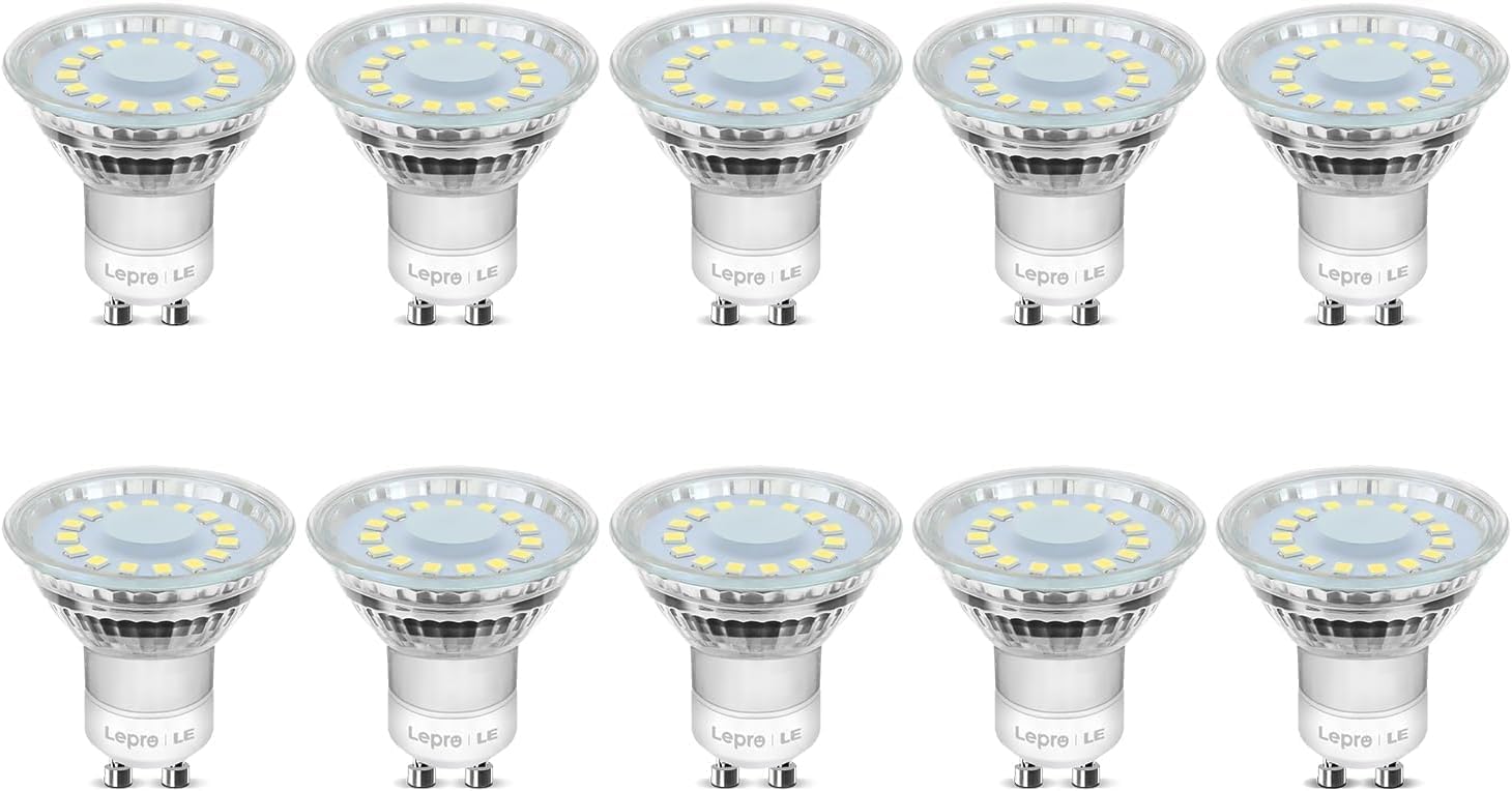 LOHAS-LED 5.5W Ampoule LED GU10 4000K Blanc Naturel, 50W Halogène ...