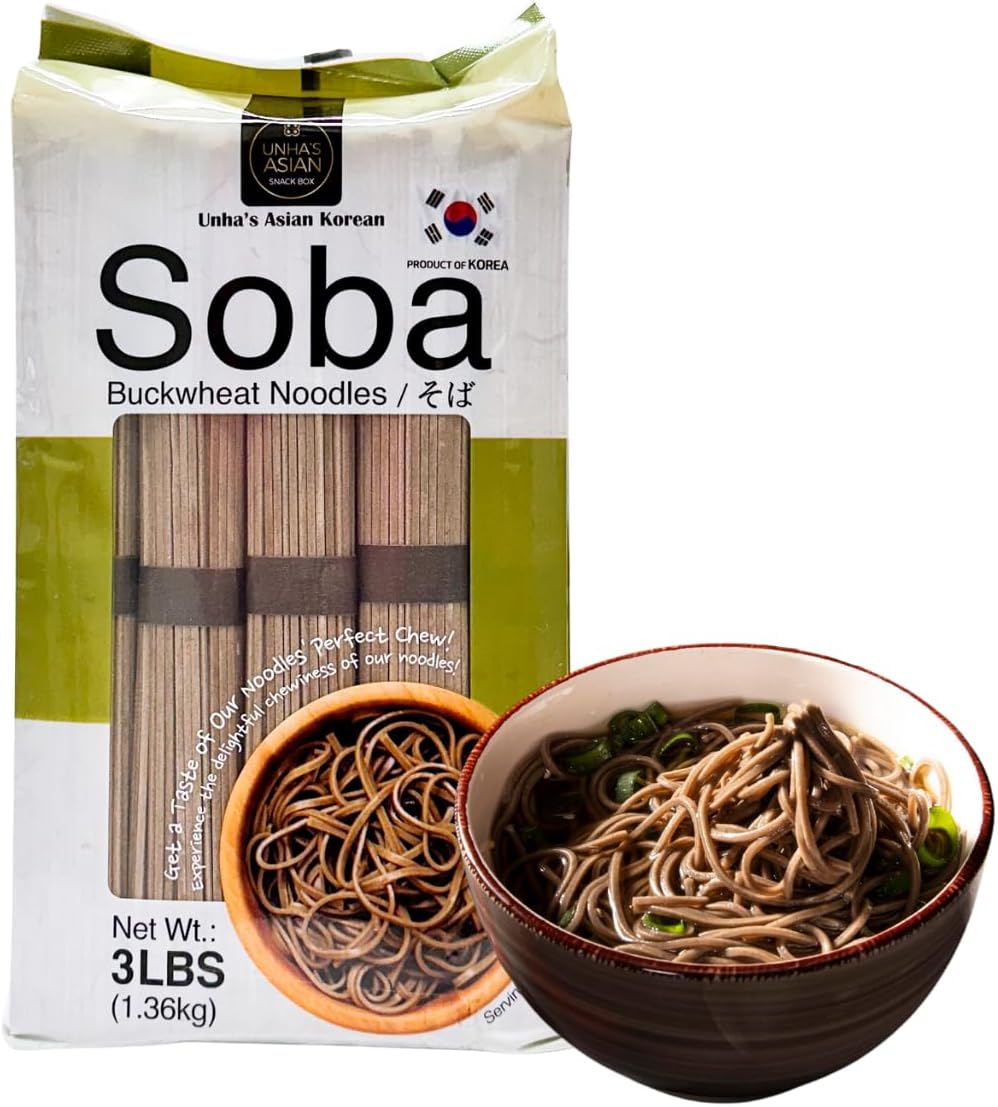 Amazon.com : J-Basket Dried Buckwheat Soba Noodles, 25.40 Ounce ...