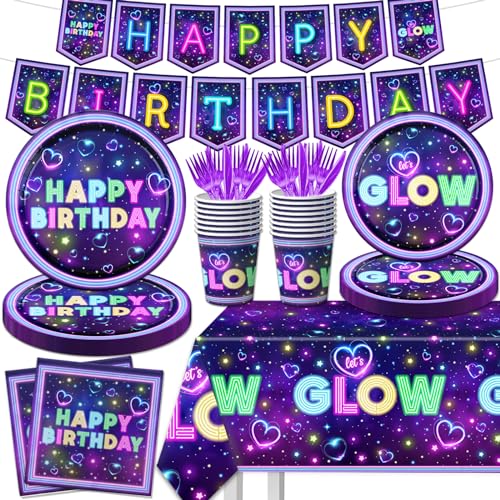 How to Make Fun Glow Party Cookies with Buttercream Icing