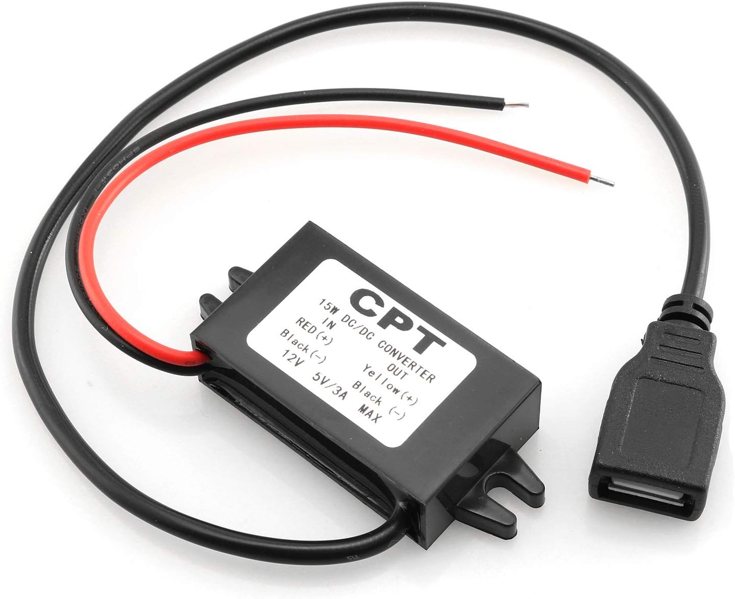 Amazon.com: DGZZI DC Converter Buck Module 12V to USB 5V 3A DC-DC ...