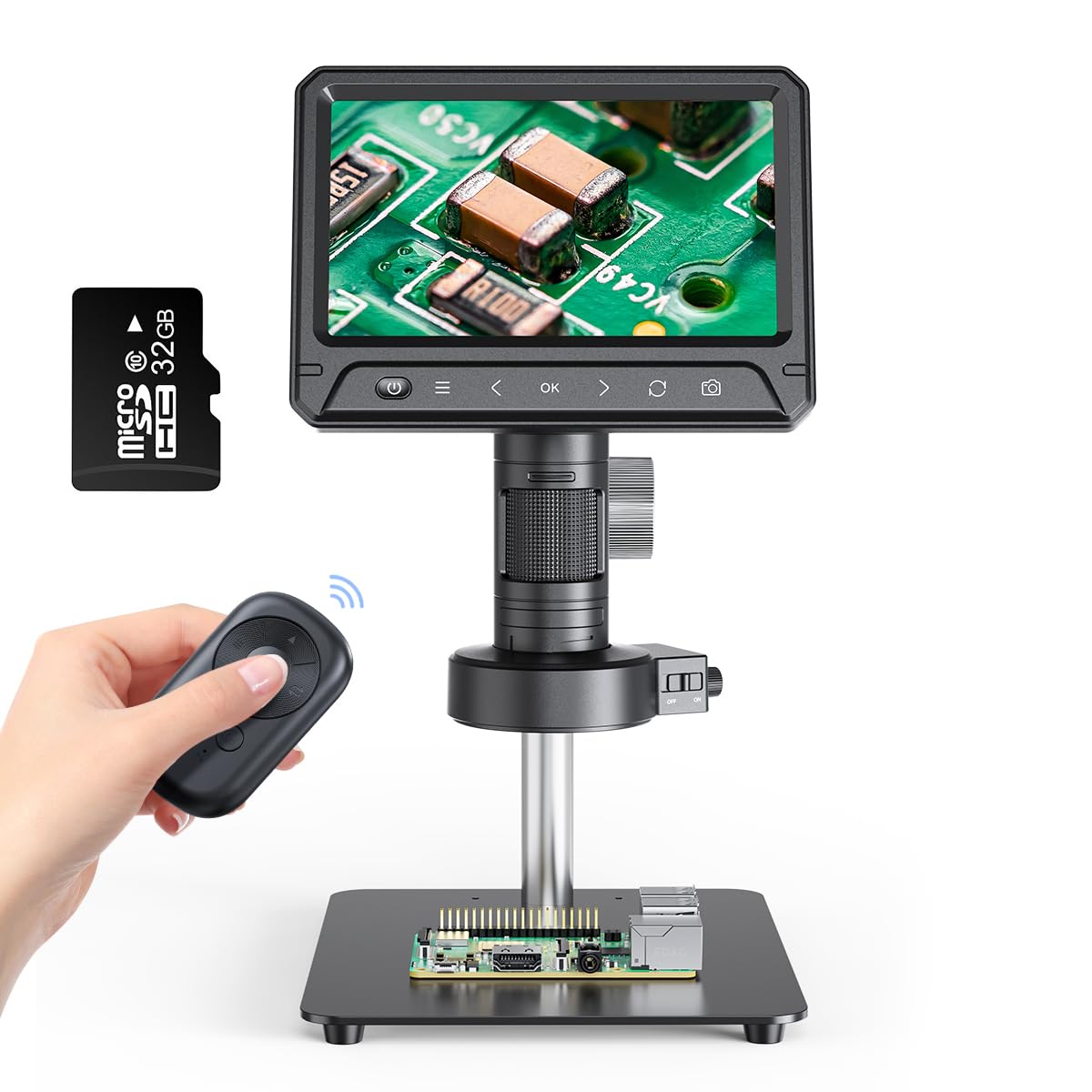 Ashfly 7" LCD Digital Microscope, 1200X Coin Magnifier for Error Coins ...