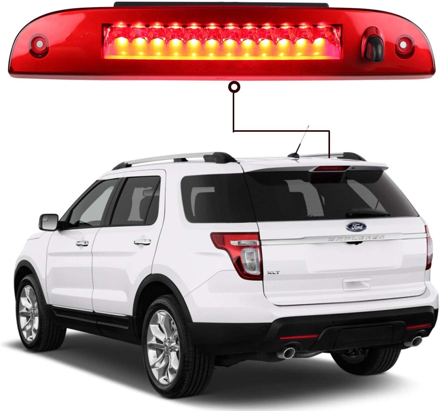 Amazon.com: LED 3rd Third High Mount Tail Brake Light For 2002-2010 ...