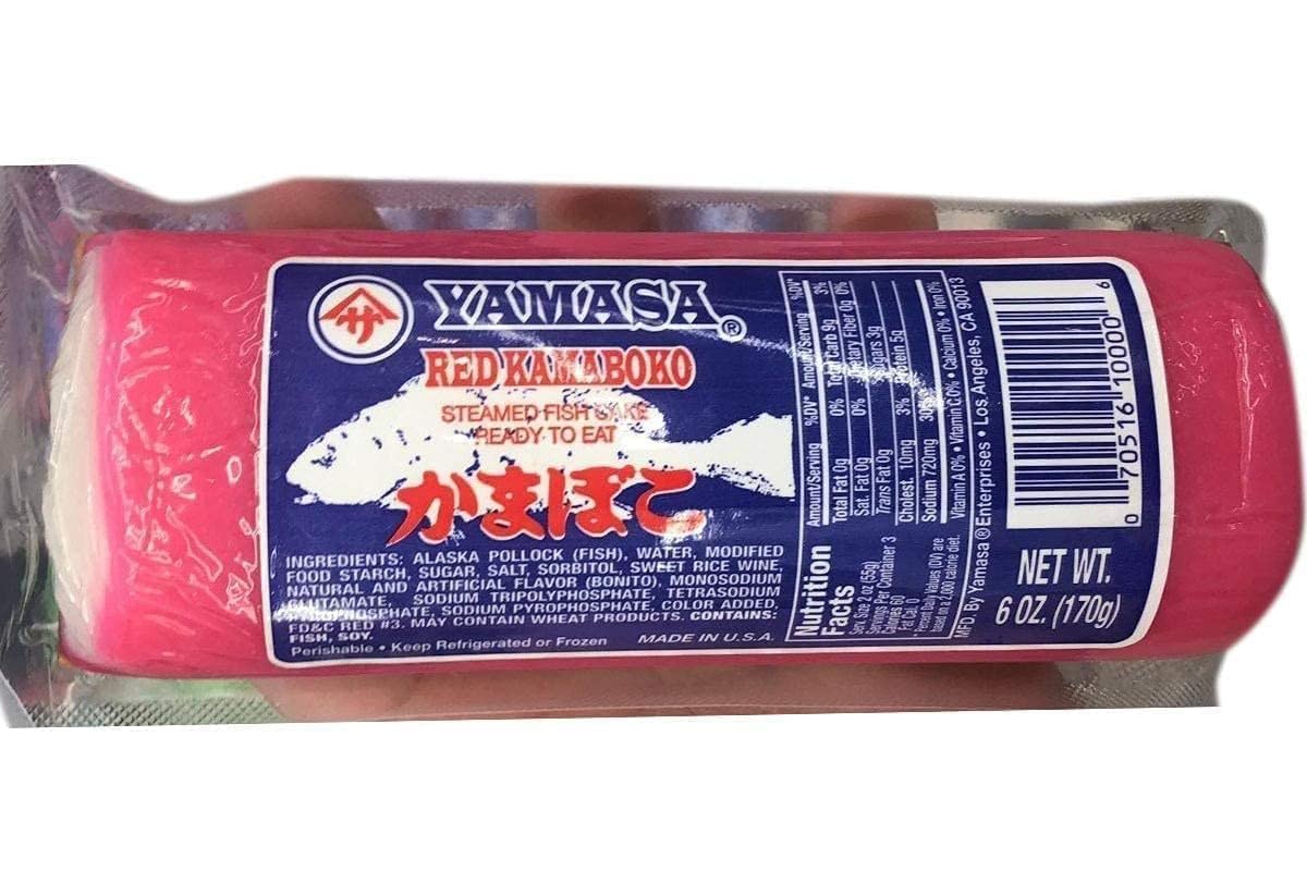 Amazon.com: Yamasa Red Kamaboko 蒲鉾かまぼこ Steamed Fish Cake - Alaska ...
